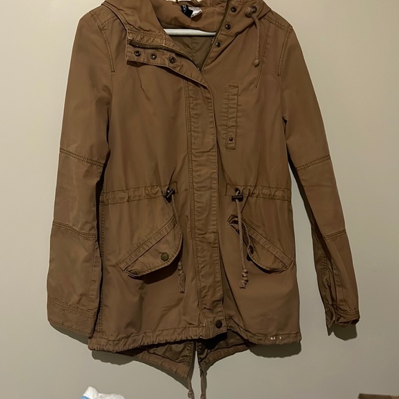 H&M | Jackets & Coats | Tan Utility Jacket Fall 223 | Poshmark